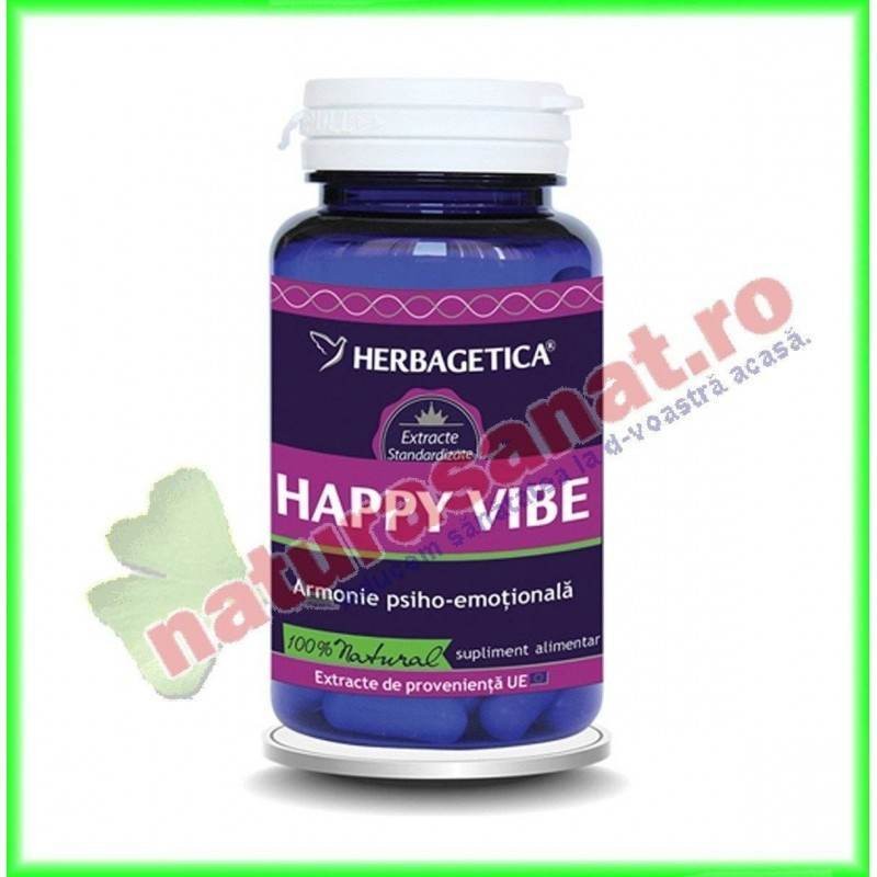 Happy Vibe 30 capsule - Herbagetica - www.naturasanat.ro