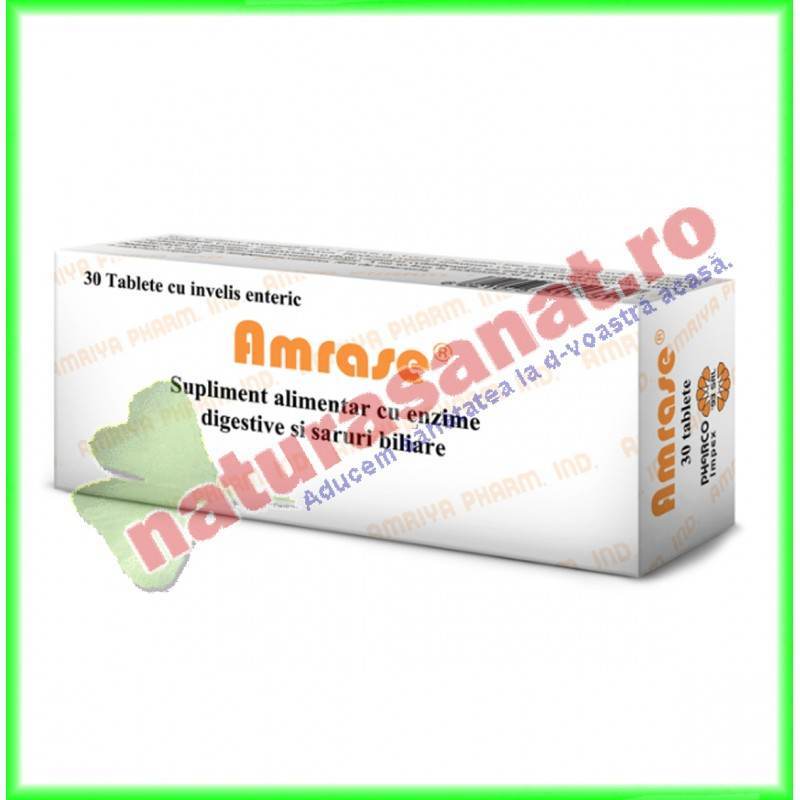 Amrase 30 tablete - Pharco Impex 93 - www.naturasanat.ro