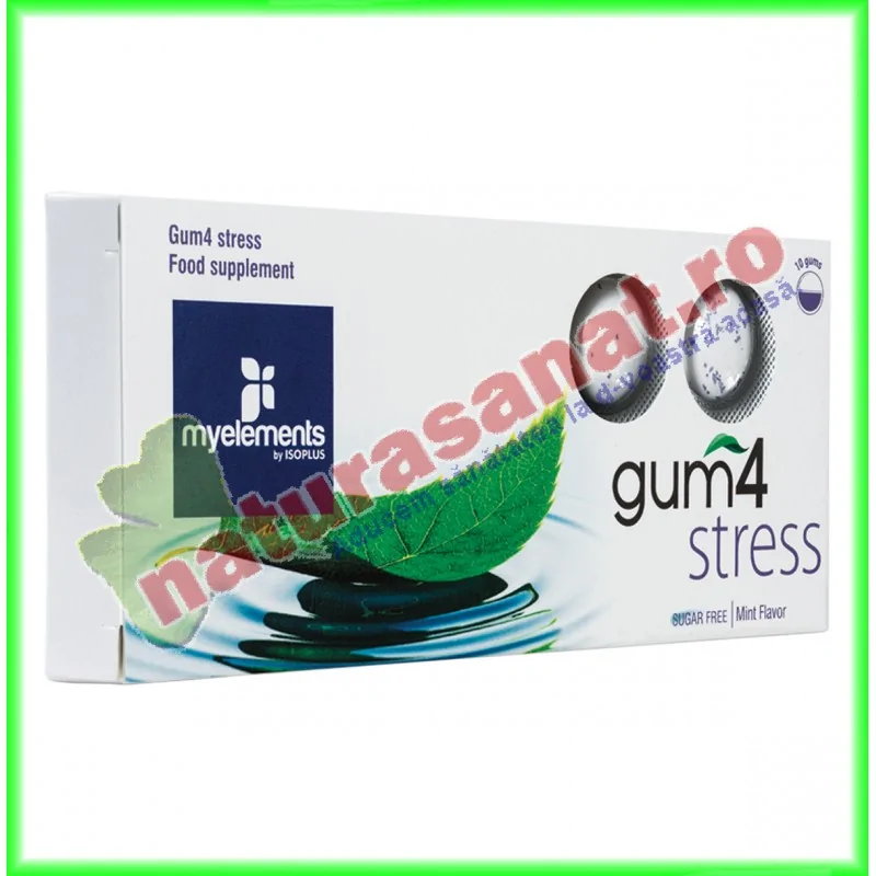 Gum4 Stress Guma de Mestecat pentru Combaterea Stresului 10 buc ...